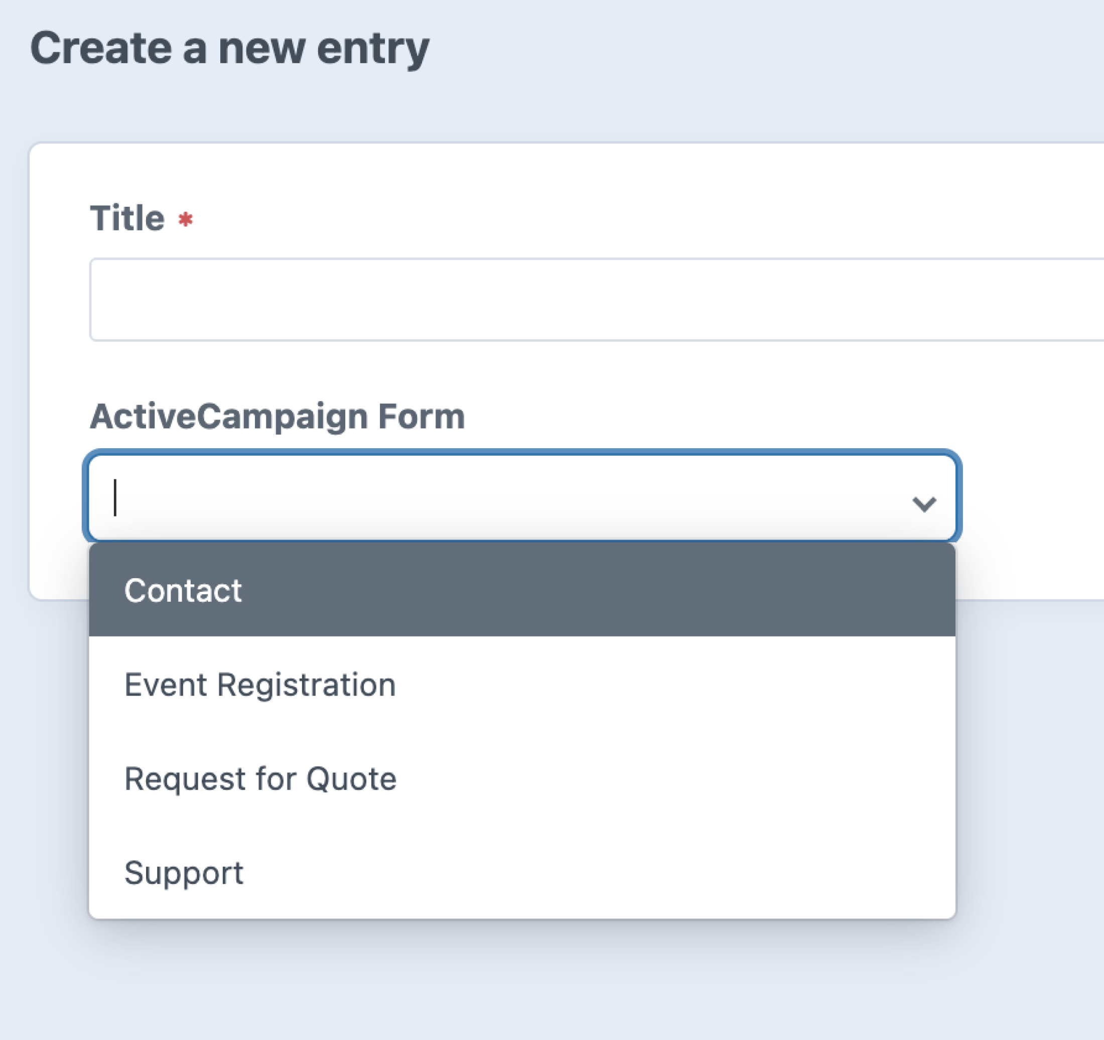 ActiveCampaign Forms