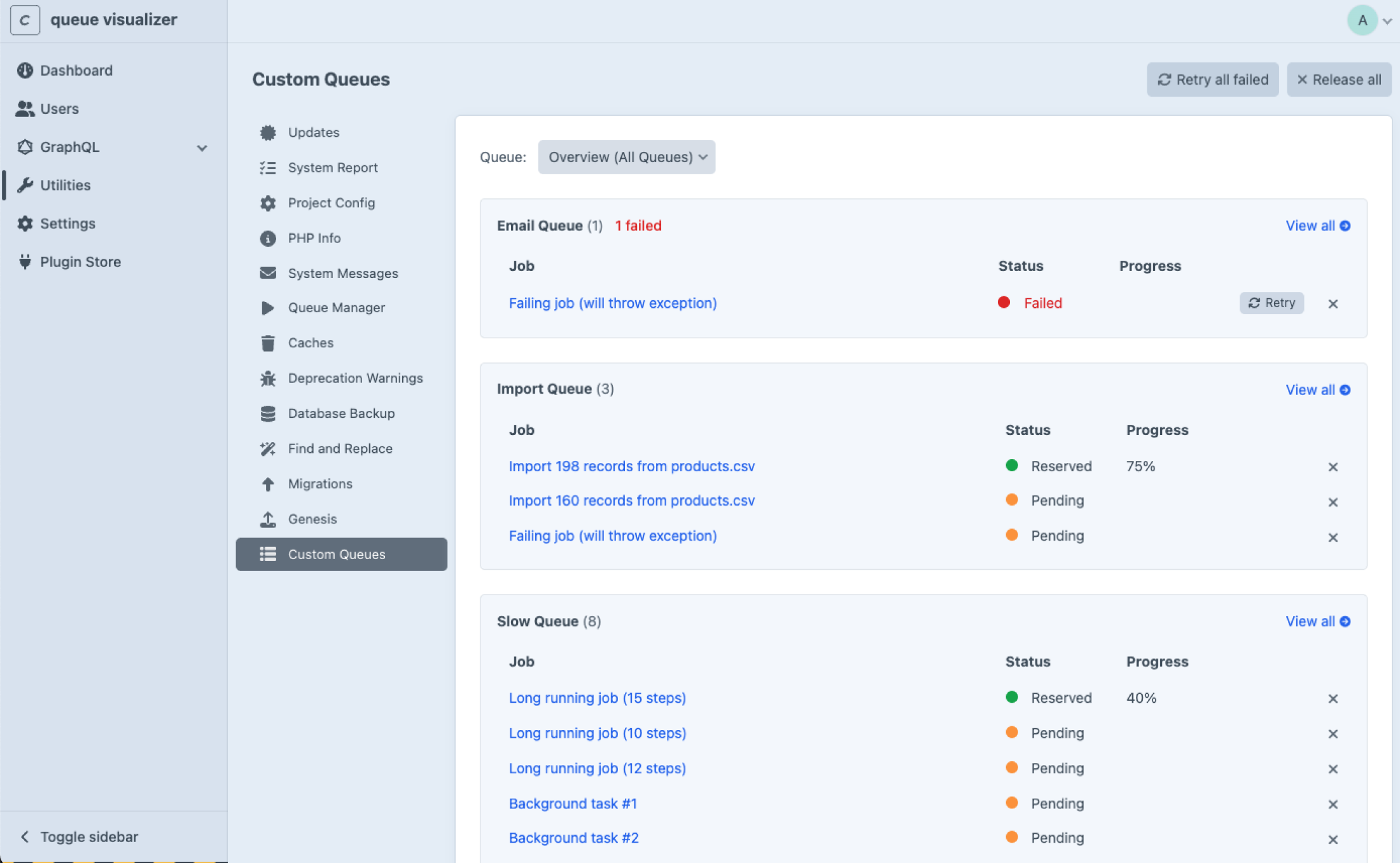 Custom Queue Manager