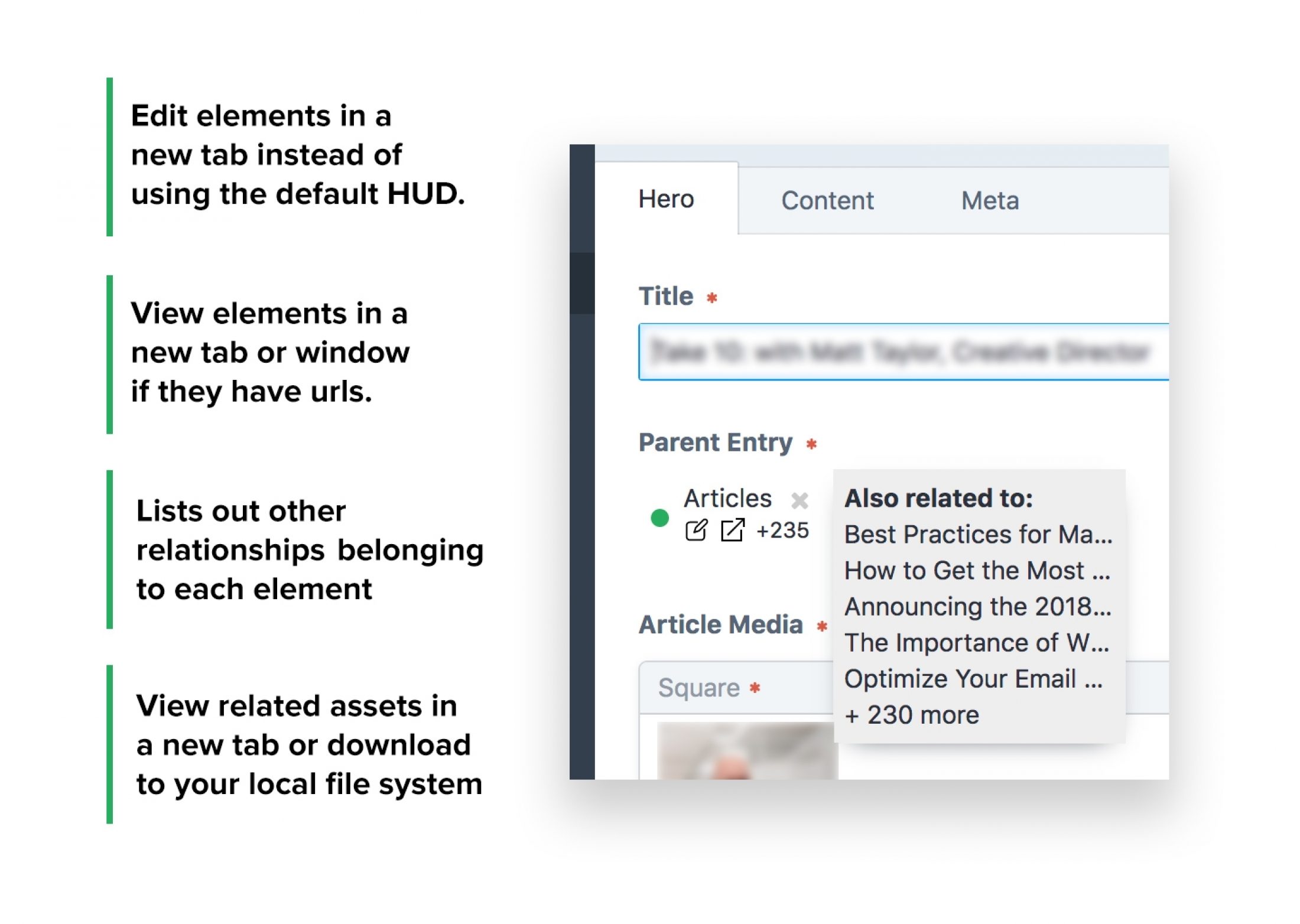 Enhanced Element Links