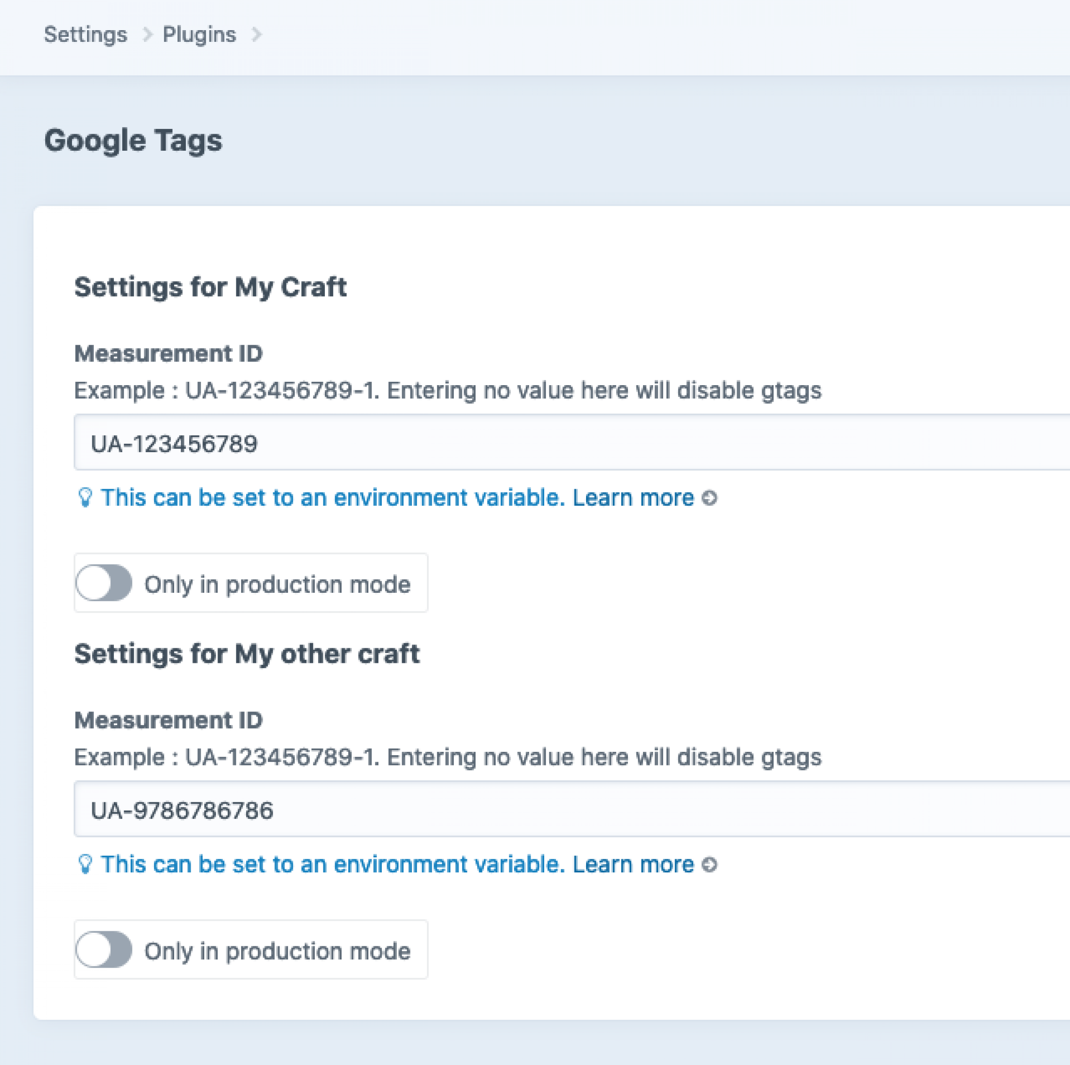 Google Tags