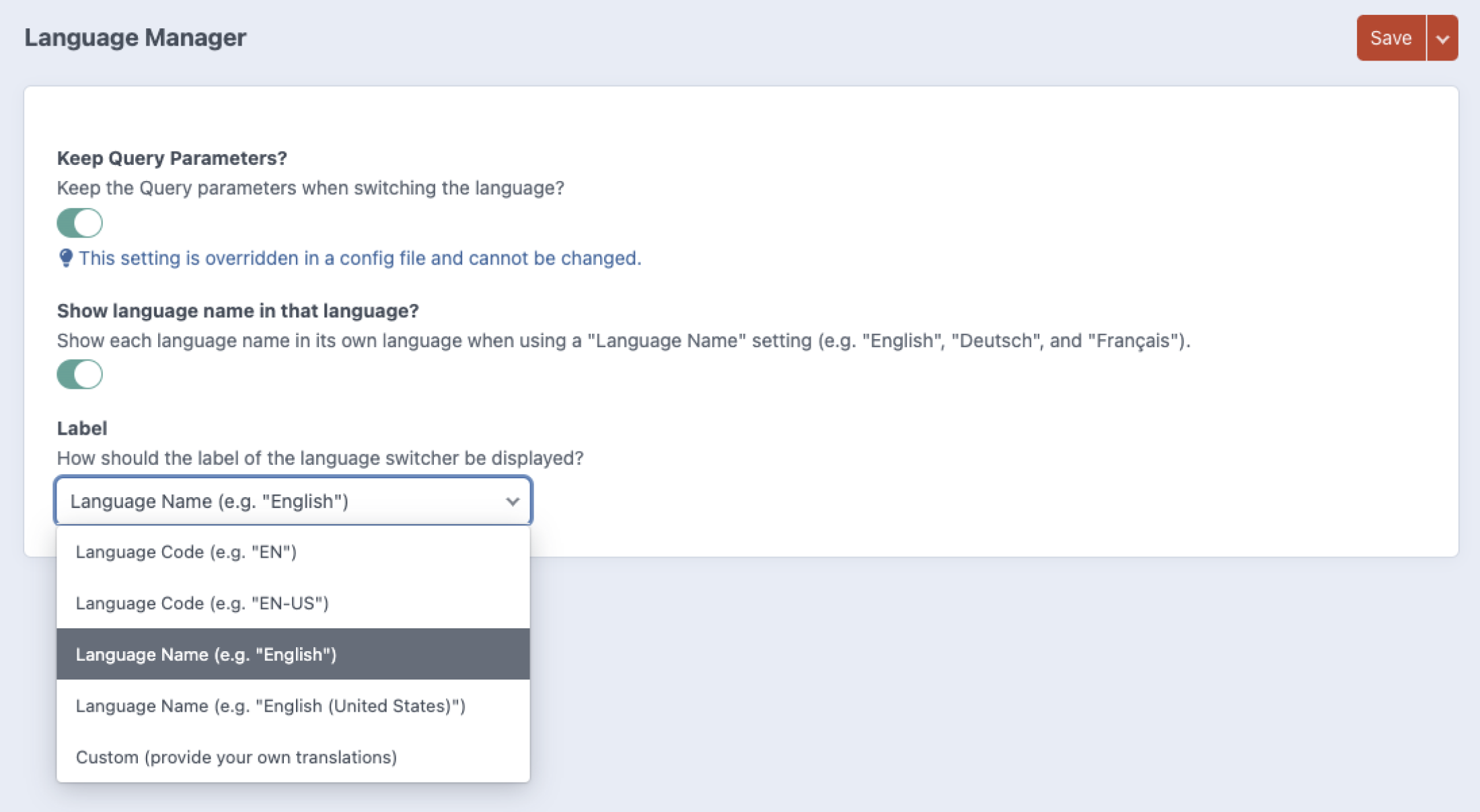 Language Manager