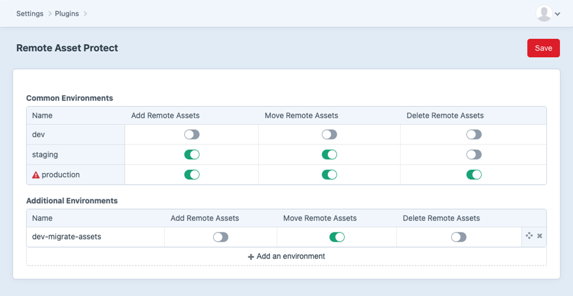 Remote Asset Protect (Prevent Delete)